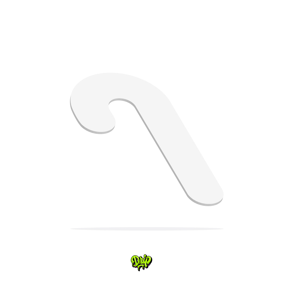 Blank Candy Cane | Tropical Glitz