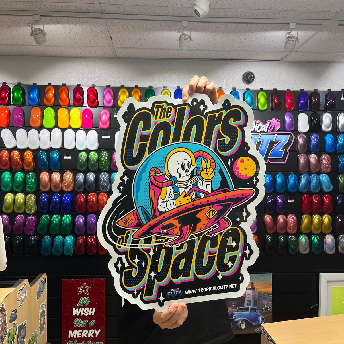 "The Colors Space" Vinyl Decal - Tropical Glitz | Tropical Glitz