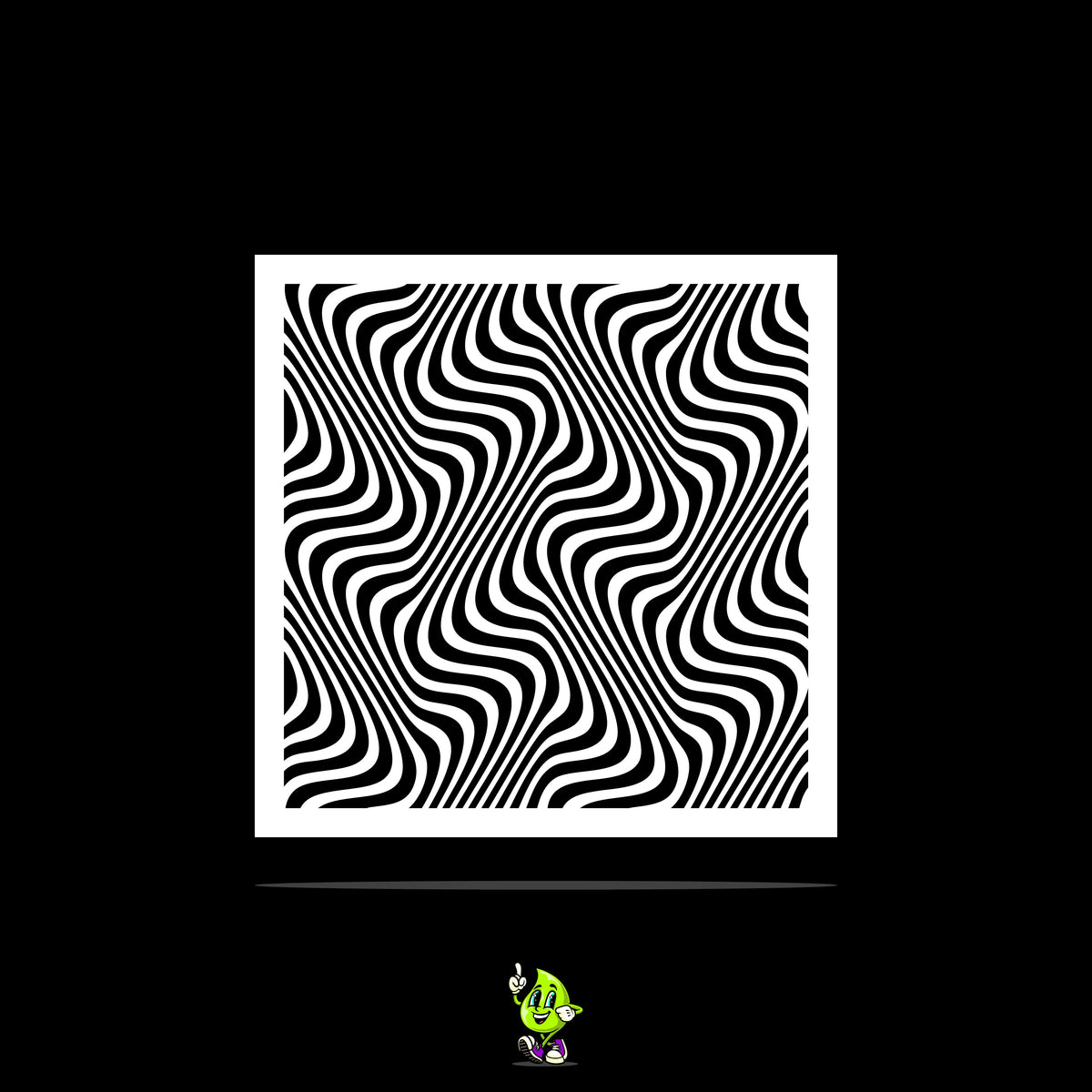 Optical Illusion I Vinyl Stencil Pack – Set of 4 | Tropical Glitz