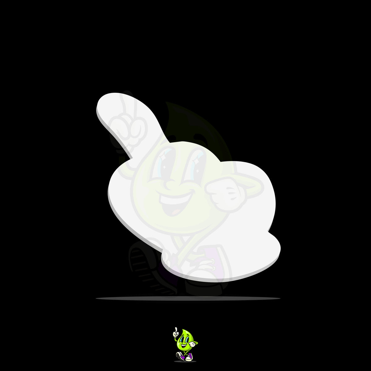 Blank F*ck You Finger | Tropical Glitz