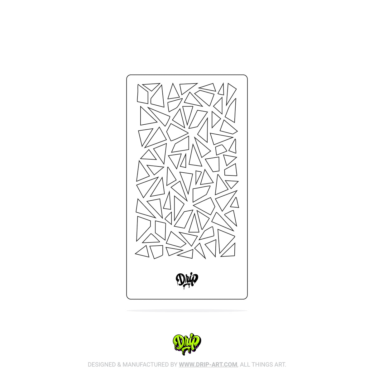 Mylar Stencil Broken Glass | Tropical Glitz