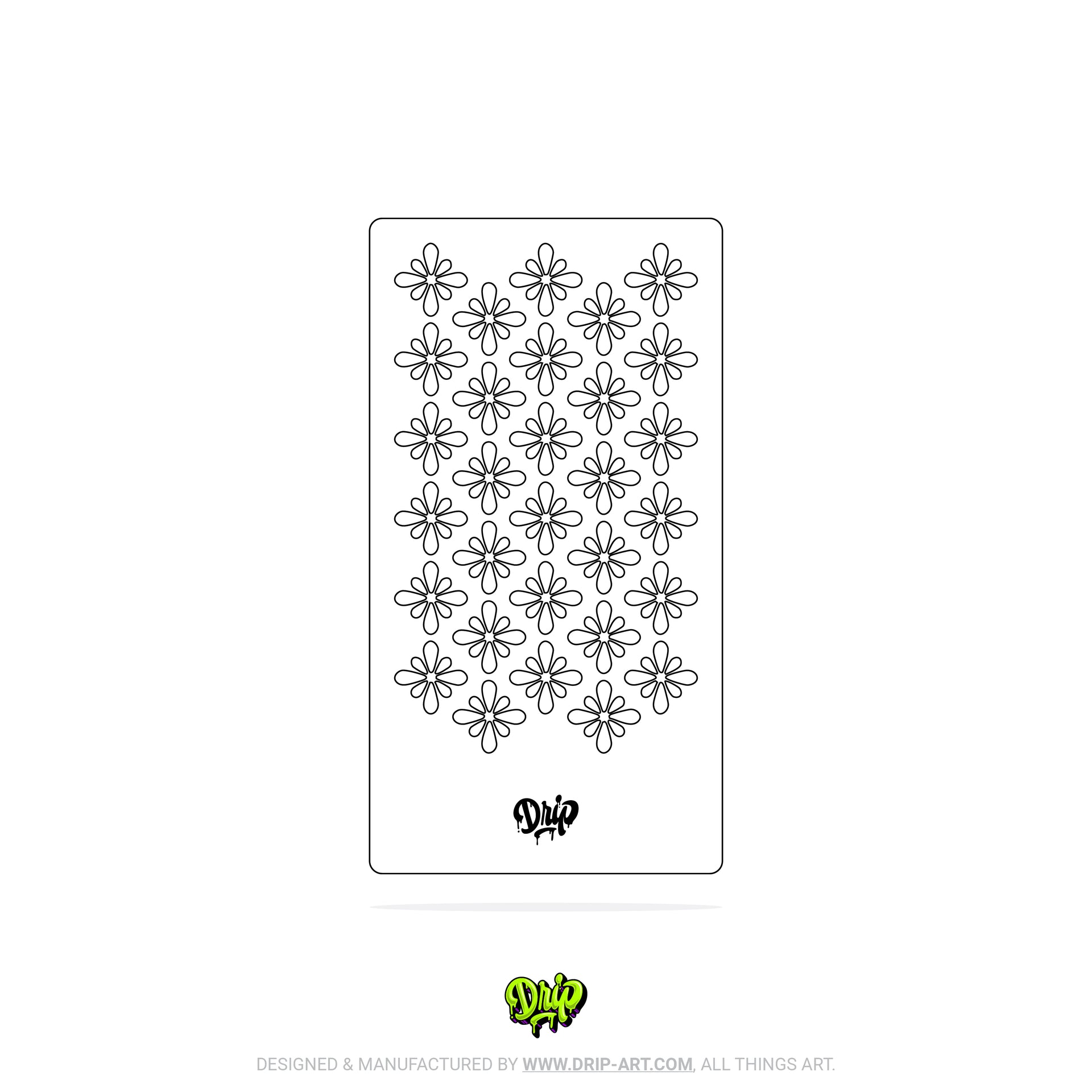 Mylar Stencil Floral | Tropical Glitz