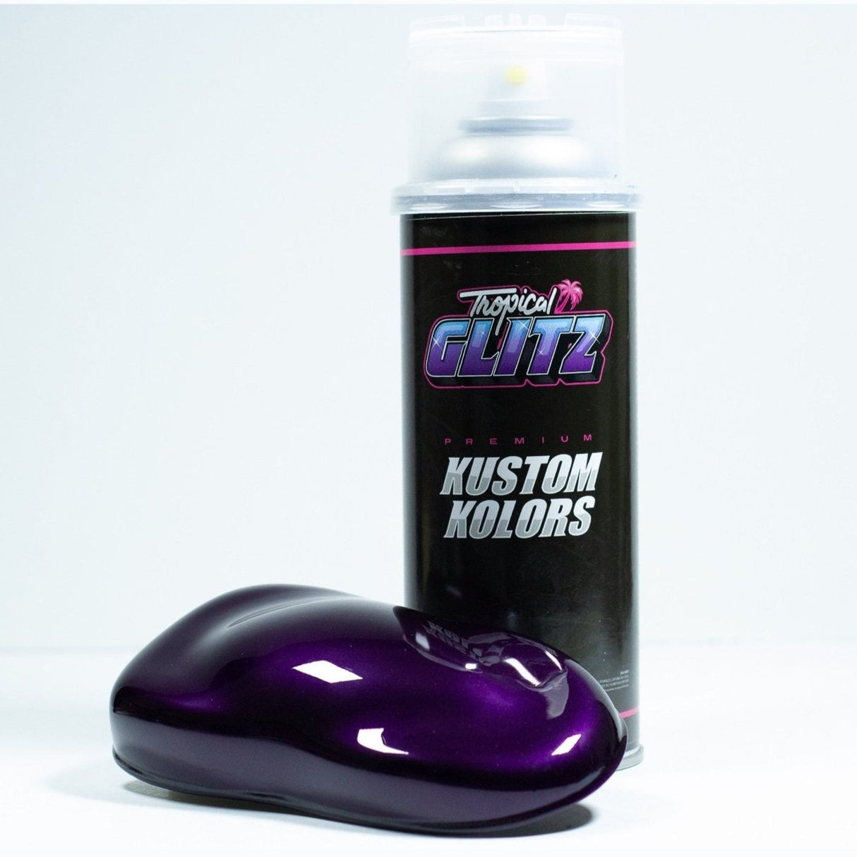 Luscious Purple Tropical Glitz
